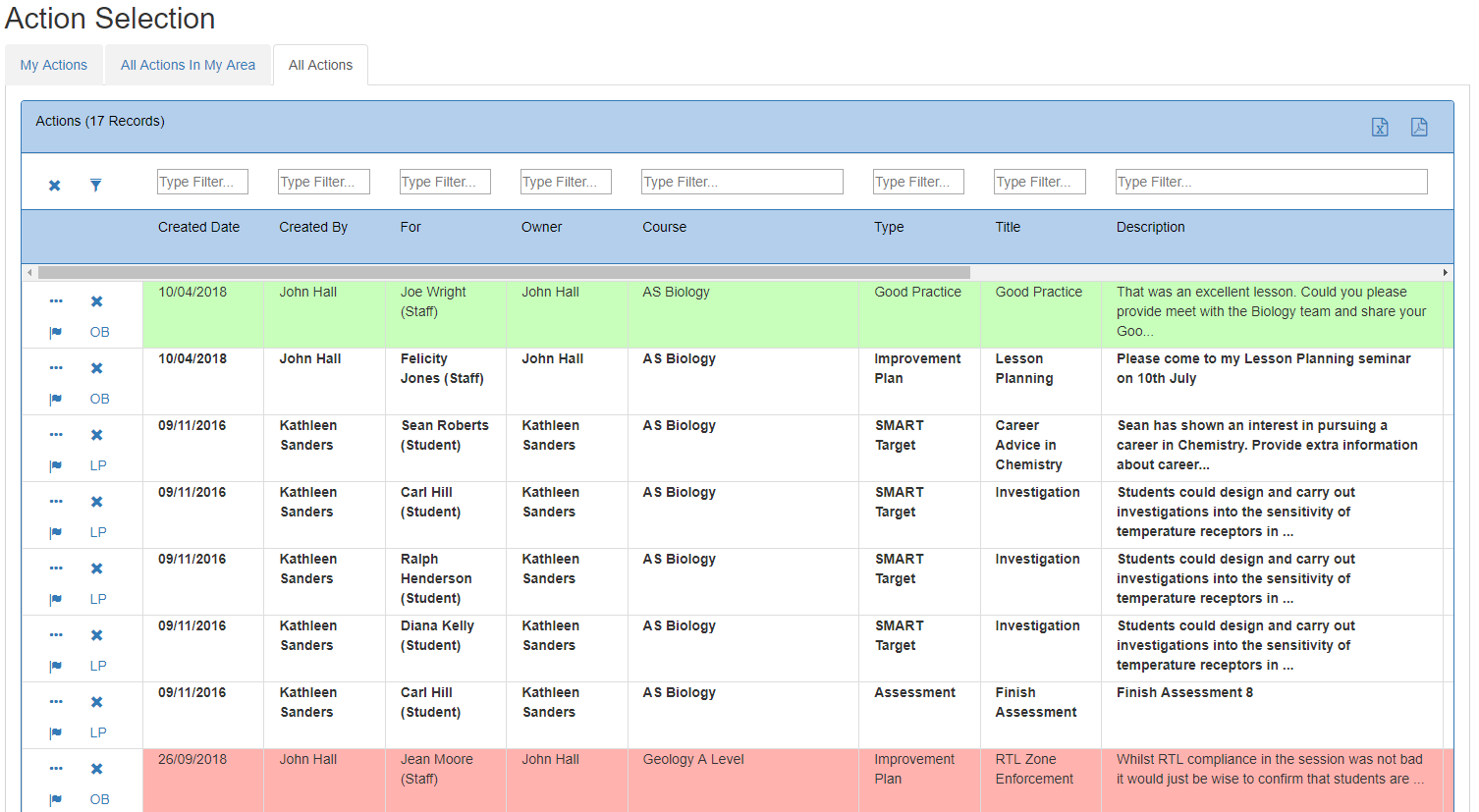 System Live Annoucements