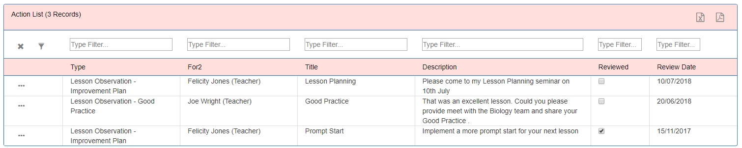 Reporting with Observation Live